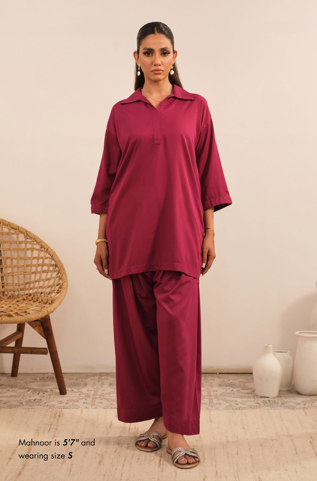 Magenta Raya Set – Manto