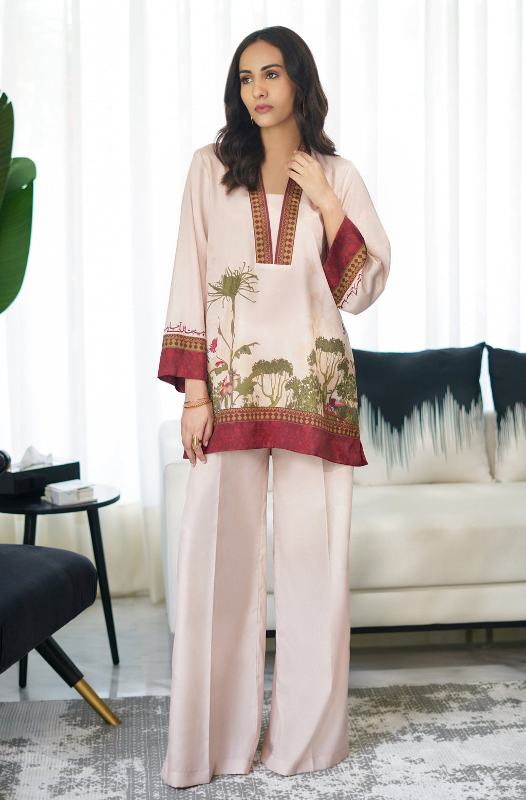 Khwahish Co-ord Set - Beige – Manto