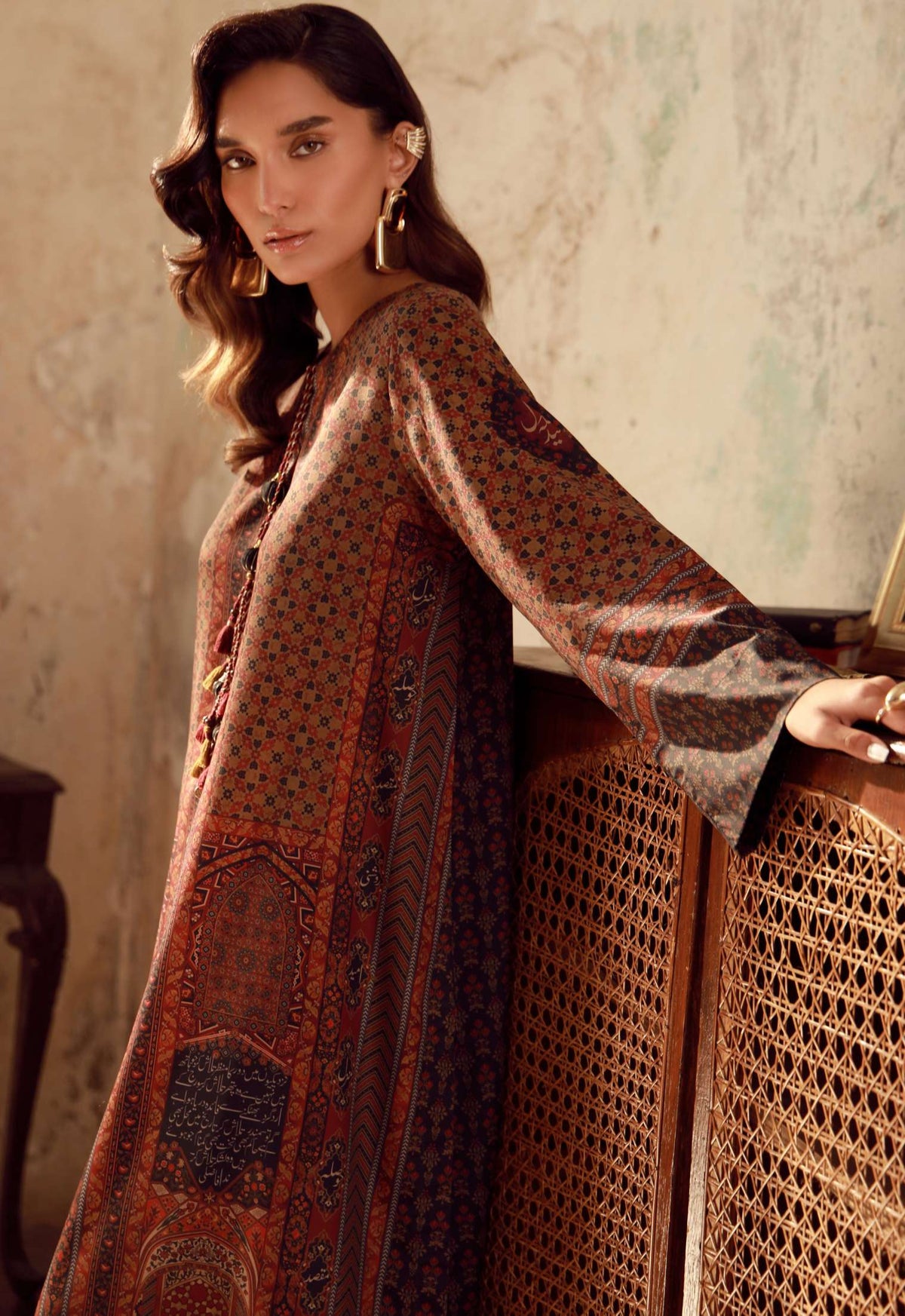 Jet Black - Lucknow (Men) - Without Collar Shalwar Kameez – Manto