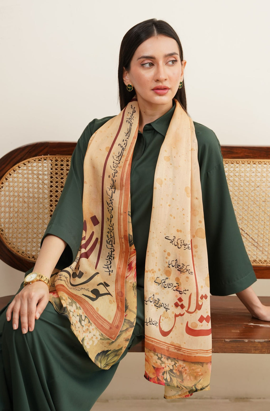 Arzoo Scarf - Urdu Wearable – Manto